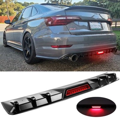 For VW Jetta GLI MK6 MK6.5 MK7 MK7.5 LED Light Rear Bumper Diffuser ...