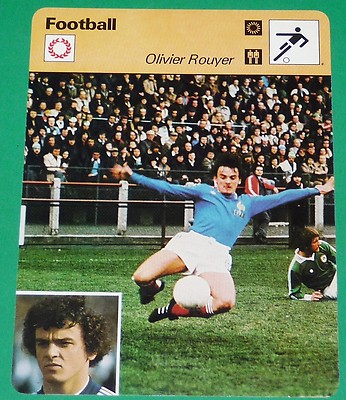 FOOTBALL OLIVIER ROUYER 1977 AS NANCY LORRAINE ASNL EQUIPE FRANCE | eBay
