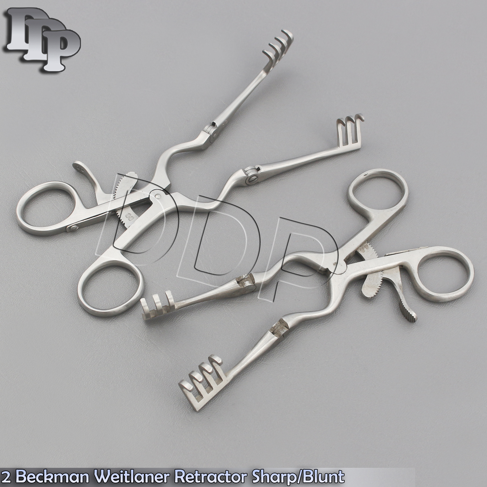 SET OF 2 O.R GRADE BECKMAN WEITLANER RETRACTOR 8" SHARP+BLUNT 4X3 ...
