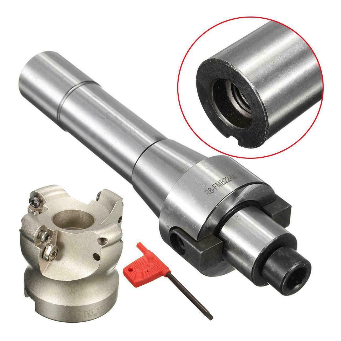 R8-FMB22 Arbor 400R 50mm Face End Mill Shell Cutter +4P APMT1604 ...