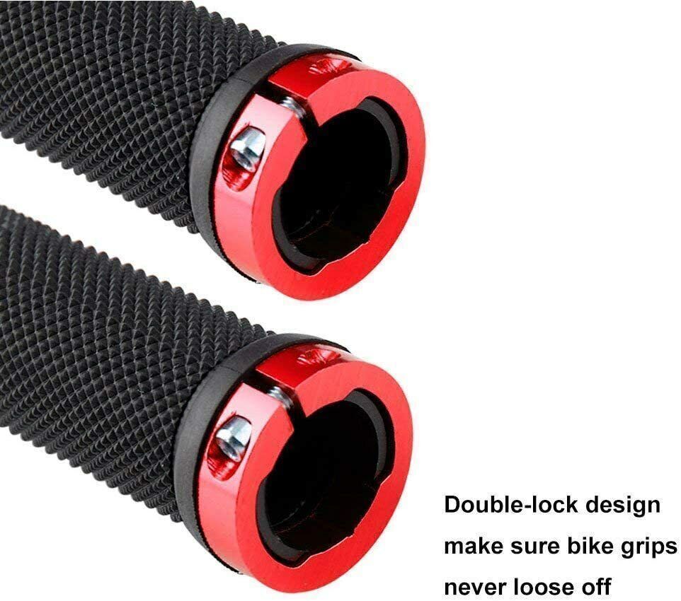 DOUBLE LOCK ON LOCKING BMX MTB MOUNTAIN BIKE CYCLE BICYCLE HANDLE BAR ...