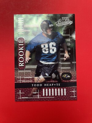 2001 Todd Heap RC Rookie Playoff Absolute Baltimore Ravens SC | eBay
