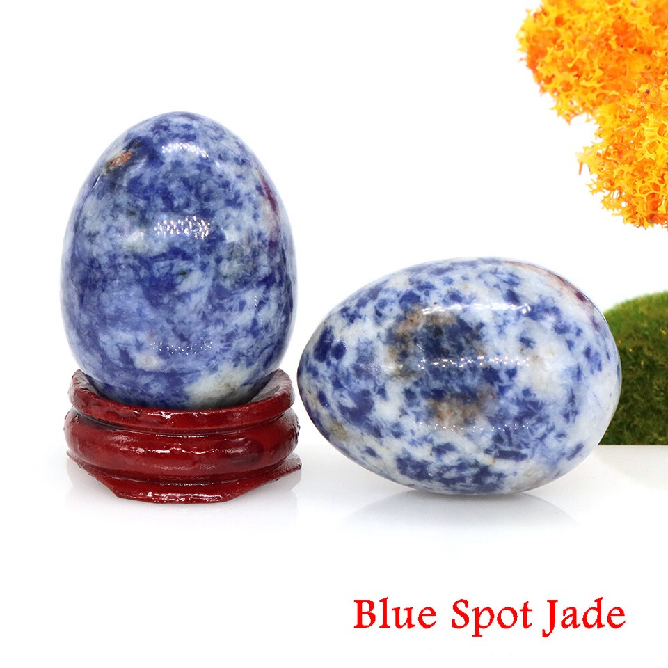 30x40mm Yoni Egg Shape Stone Natural Healing Crystal Mineral Massage ...