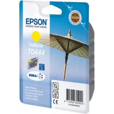Original Epson Ink Cartridge T0444 Yellow Stylus 64 66 84 3600 6400 | eBay