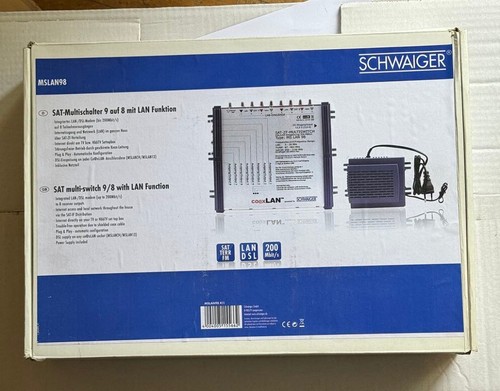 Schwaiger MSLAN98 411 SAT-Multischalter 9 - 8 Lan Funktion Multiswitch ...