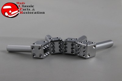 Chrome Dice Door Lock Latch Knobs Custom Truck Hot Rat Street Rod | eBay