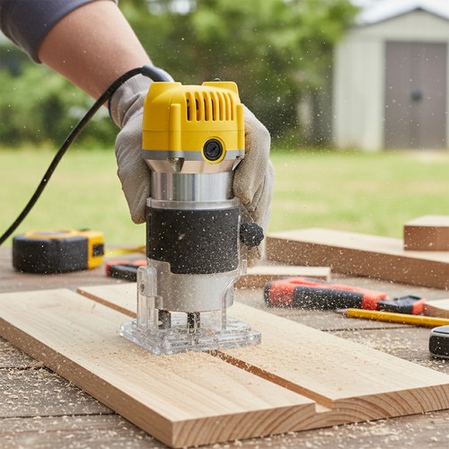 1200W Electric Hand Trimmer Palm Router Woodworking Laminate Wood ...