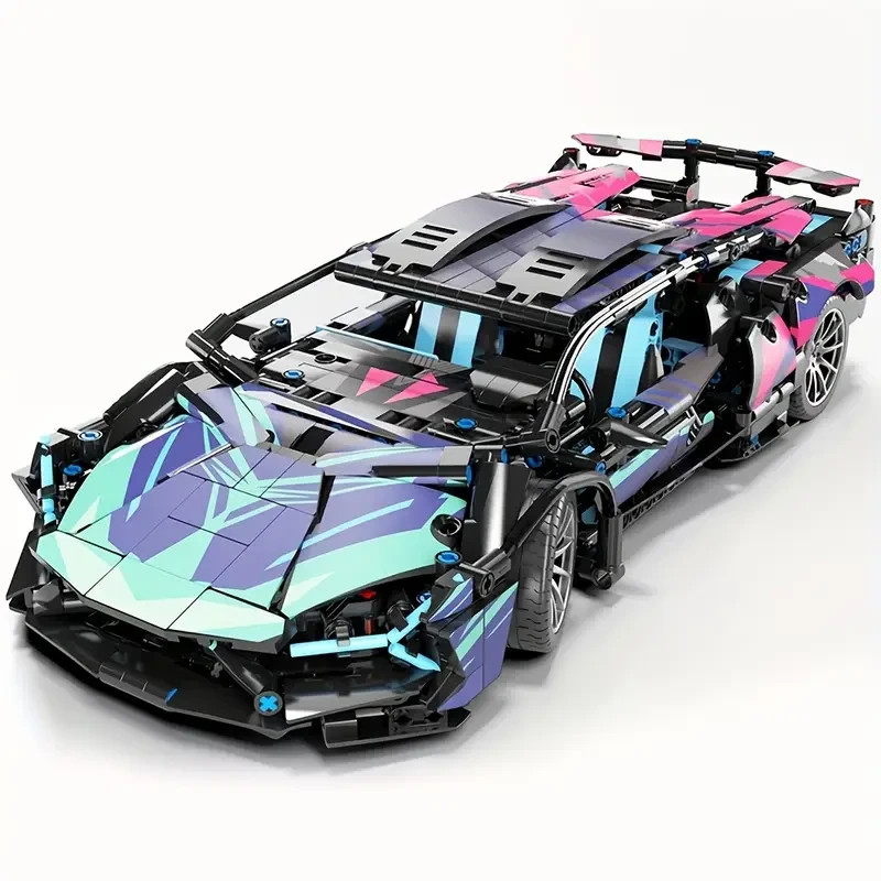 Cyberpunk Lam Lamborghini Brick Playthings 1314 Pcs, Sealed new in box ...