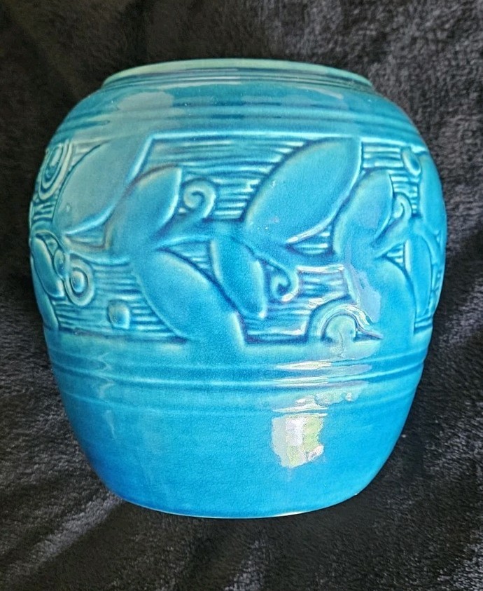 Rare Cowan Art Pottery Vase in Egyptian Blue by Paul Bogatay | eBay