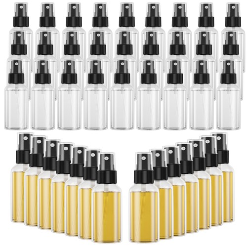 100PCS Small Travel Spray Bottle, 1oz/30ml Clear Fine Mist Plastic ...