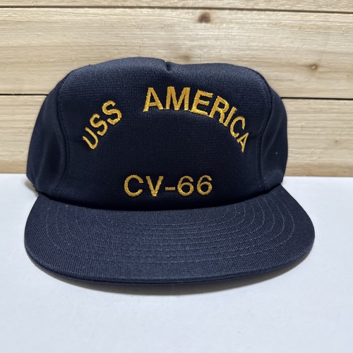 Vintage USS America MILITARY Hat CV-66 Ship Hat New Made In USA By The ...