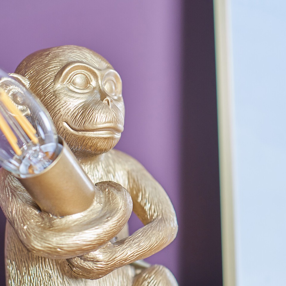 Monkey Animal Table Lamp Light Modern 21CM Desk Bedroom Living Room ...