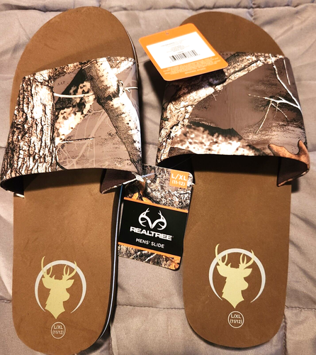 Realtree Men's Officially Licensed Slides Size L/XL 11/12 New | eBay