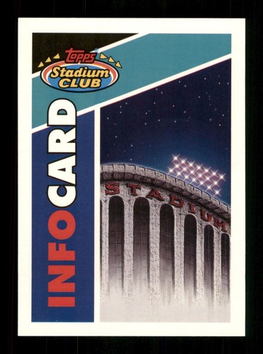 Info Card Topps Baseball Sports Trading Card TC | eBay