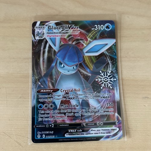 🔥 Pokemon TCG - Glaceon VMAX 041/203 - S&S Evolving Skies Snowflake ...