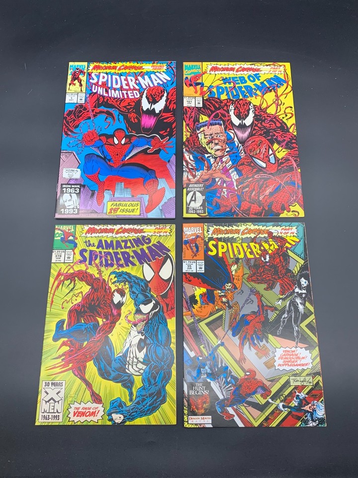 Spider-Man: Maximum Carnage #1-14 | 1993 Full Set Complete Series (128 ...