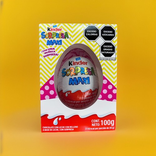 🪅Kinder Surprise MAXI (BIG) Chocolate Egg / (100g Egg)(1 Piece)(Girl ...