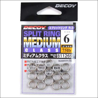 6101) DECOY. Split Ring MEDIUM CLASS R-3. Silver. Size variation | eBay