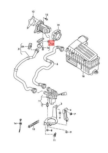 AUDI VW A3 S3 SPORTBACK LIM. QUATTRO. SPORTB. KOMBI VALVE 06K131097AA ...
