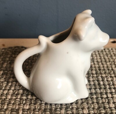 DANSK White Ceramic SITTING COW PITCHER CREAMER | eBay