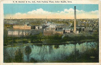 Iowa, IA, Cedar Rapids, Sinclair Pork Packing Plant 1920's Postcard | eBay