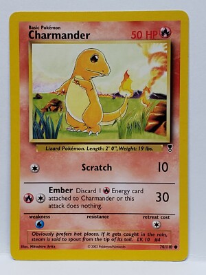 Charmander 70/110 Legendary Collection Common Vintage 2002 Pokemon Card ...
