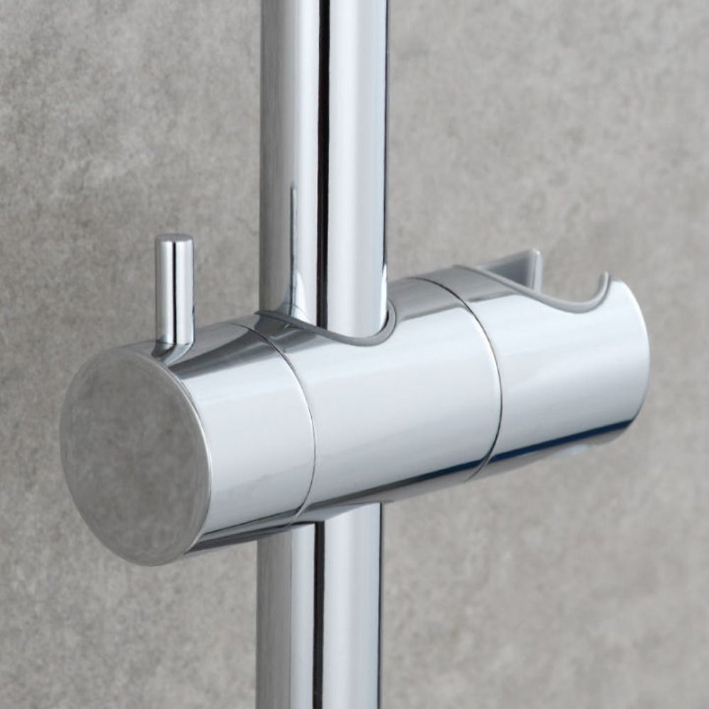 Replacement ABS Shower Rail Head Slider Holder Adjustable Bracket 18 ...