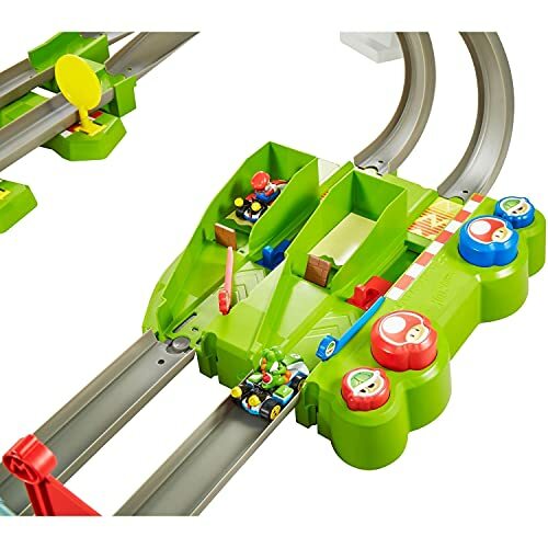 Hot Wheels Mario Kart Circuit Track Set (1 Mario Car, 1 Yoshi car ...