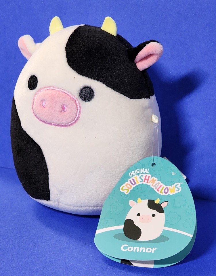 Squishmallows Conner the Cow 5" NWT Classic OG Squad Farm Barnyard | eBay