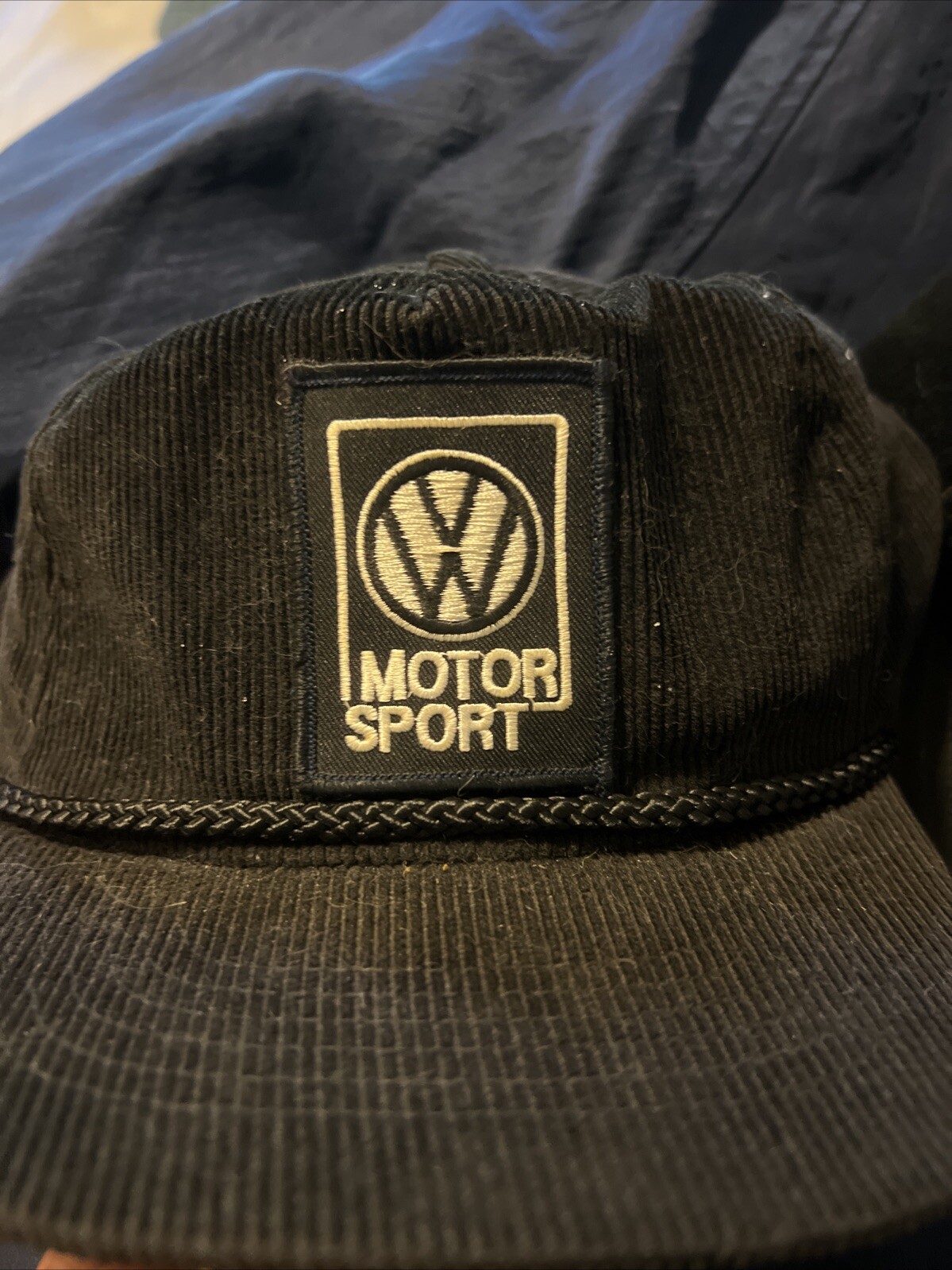 VW Motorsport Vintage SnapBack Hat Corduroy Black Vo… - Gem