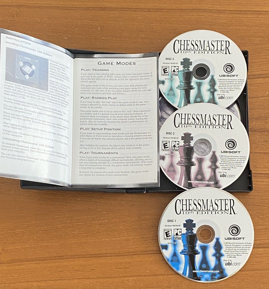 CHESSMASTER PC CD 10th Edition Teacher Mentor Opponent *Free Shipping ...
