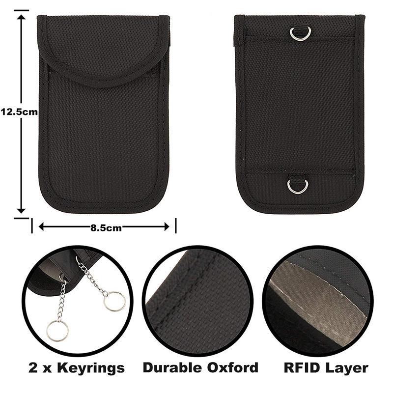 2 X Keyless Defender Fob Signal Blocker Car key Faraday Bag RFID ...