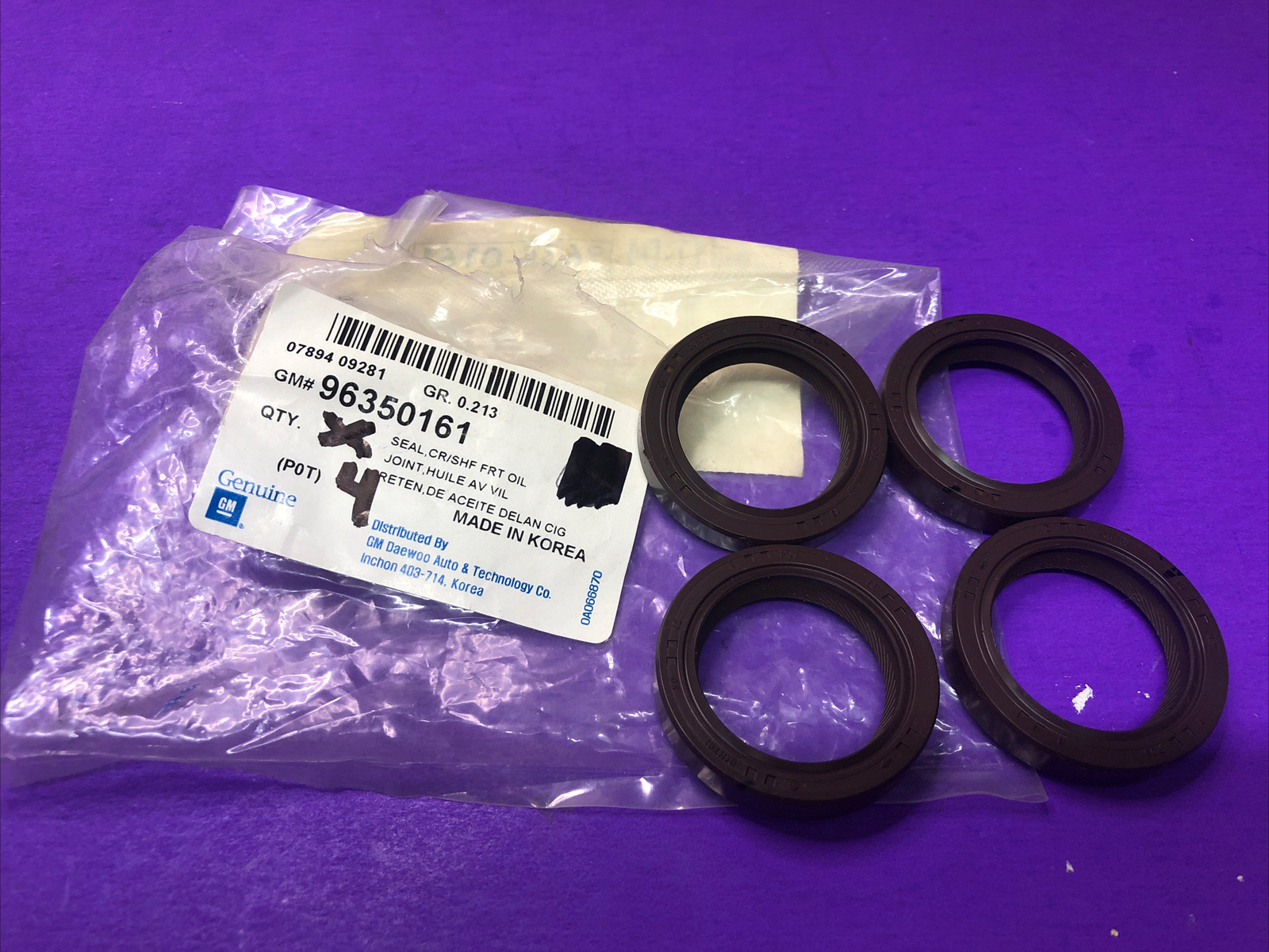 🔥🔥🔥Genuine GM Oil Seal 96350161 Qty 4 OEM Free Shipping | eBay