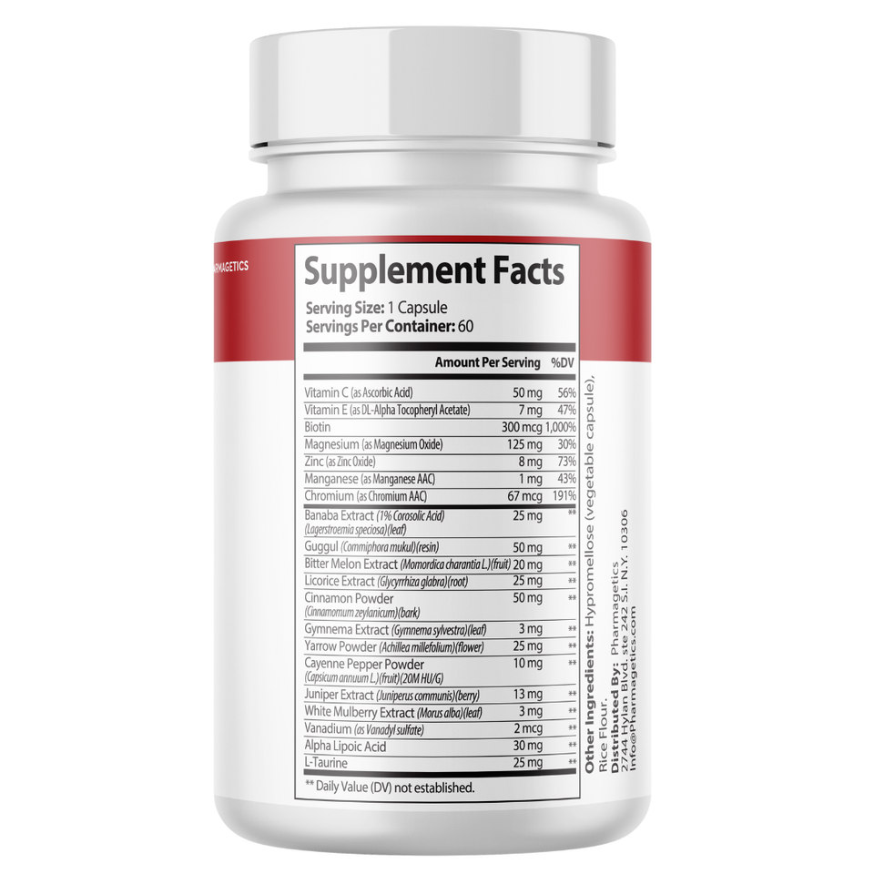 VitaFlow Blood Balance Capsules, Vita Flow Glycogen Support - 60 ...