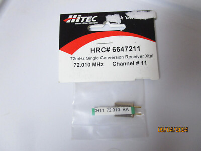 Hitec 72Mhz AM/FM Single Conversion Receiver Crystal CH11 72.010Mhz ...