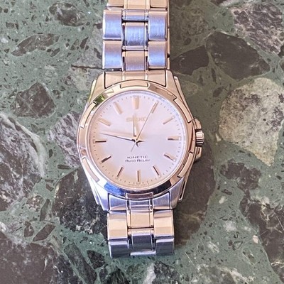 SEIKO KINETIC 3-Hand Men's Automatic Quartz Watch (5J21-0A20) | eBay