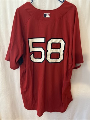 VTG Boston Red Sox Jersey Mens XXLarge Red Jonathan Papelbon #58 MLB ...