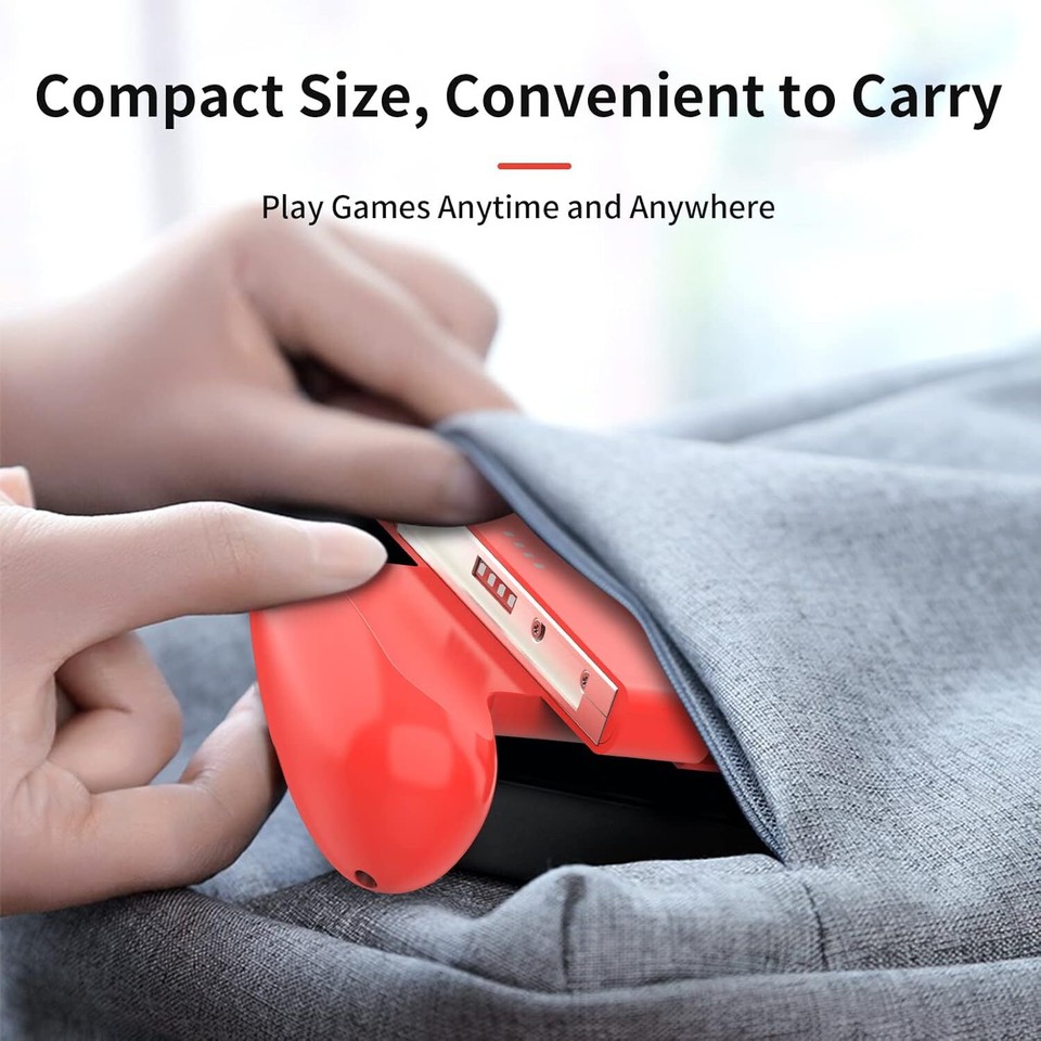 2-in-1 Handheld Gaming Grip Comfort Controller For Nintendo Switch Joy ...