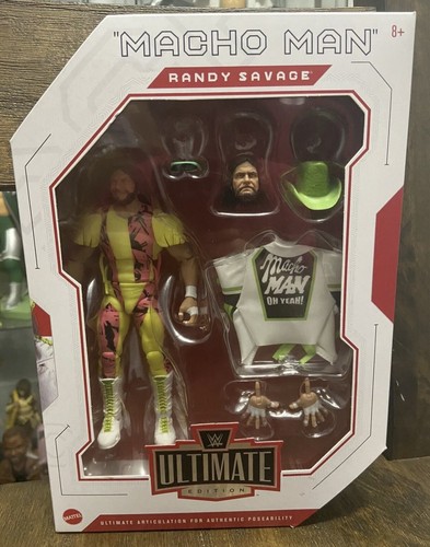 WWE Mattel Ultimate Edition Randy Savage “Macho Man” Action Figure WWF ...
