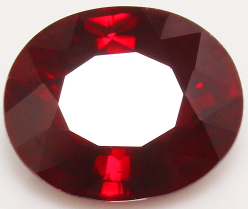 Natural 11.65 Ct Certified Burma Deep Red Ruby 14x12 MM Oval Gemstone ...
