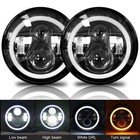 For Hummer H2 2003-2009 Pair DOT 7 inch Round LED Headlights DRL High ...