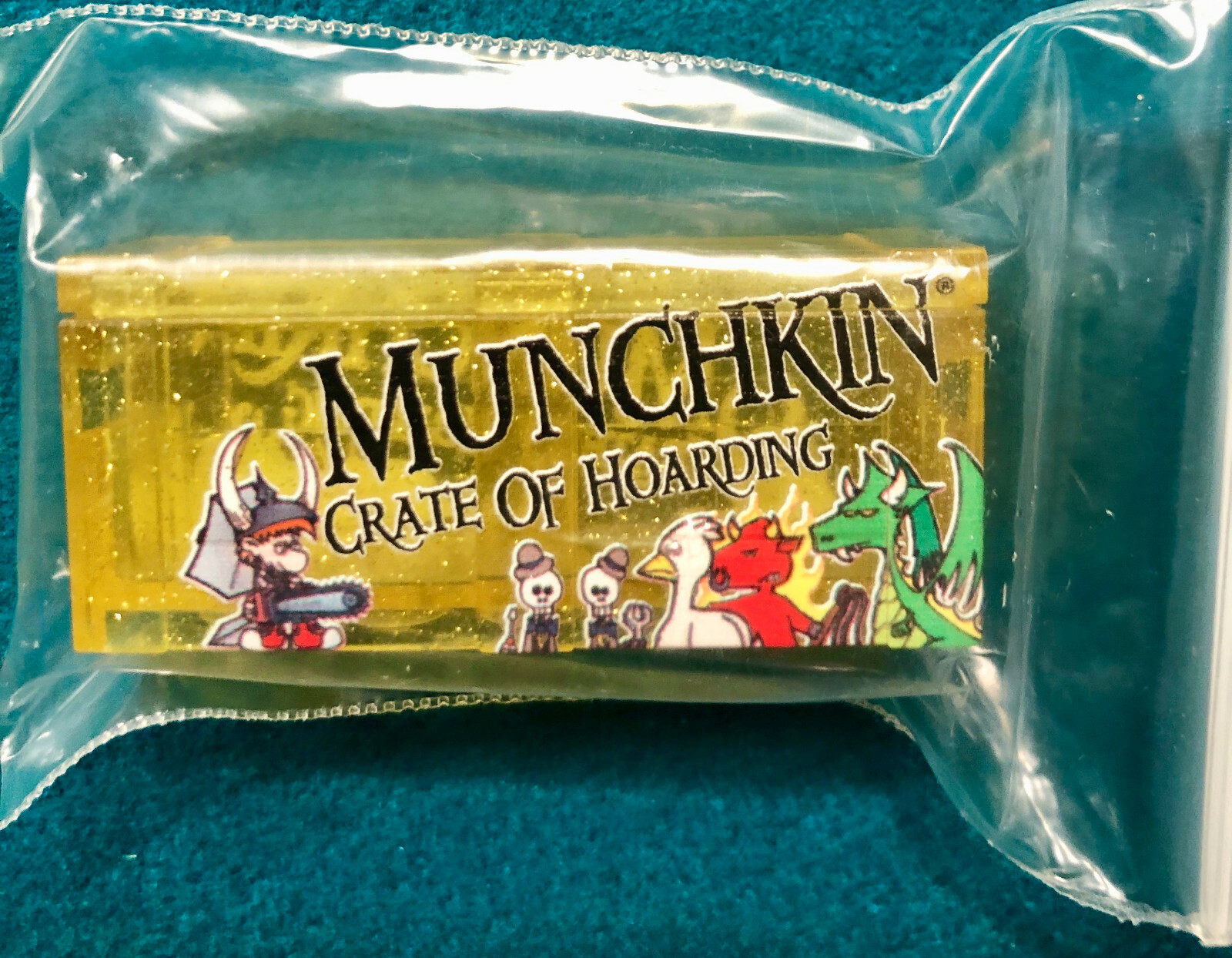 Munchkin Card Game Minifigure Crazy Bricks Crate of Hoarding Sparkling Gold RARE | eBay