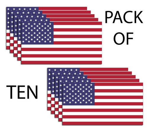American Flag USA PACK OF 10 Decals sticker 3M military marines Army | eBay