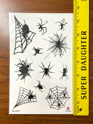 Spider Web Body Tattoo Halloween Spider Web Arm Leg Temporary Body ...