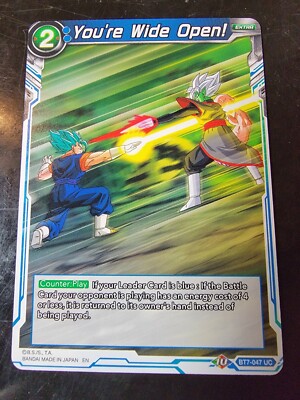 You're Wide Open BT7-047 Uncommon Dragon Ball Super | eBay