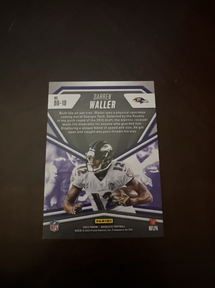 DARREN WALLER #DD-10 2023 PANINI ABSOLUTE RAVENS | eBay
