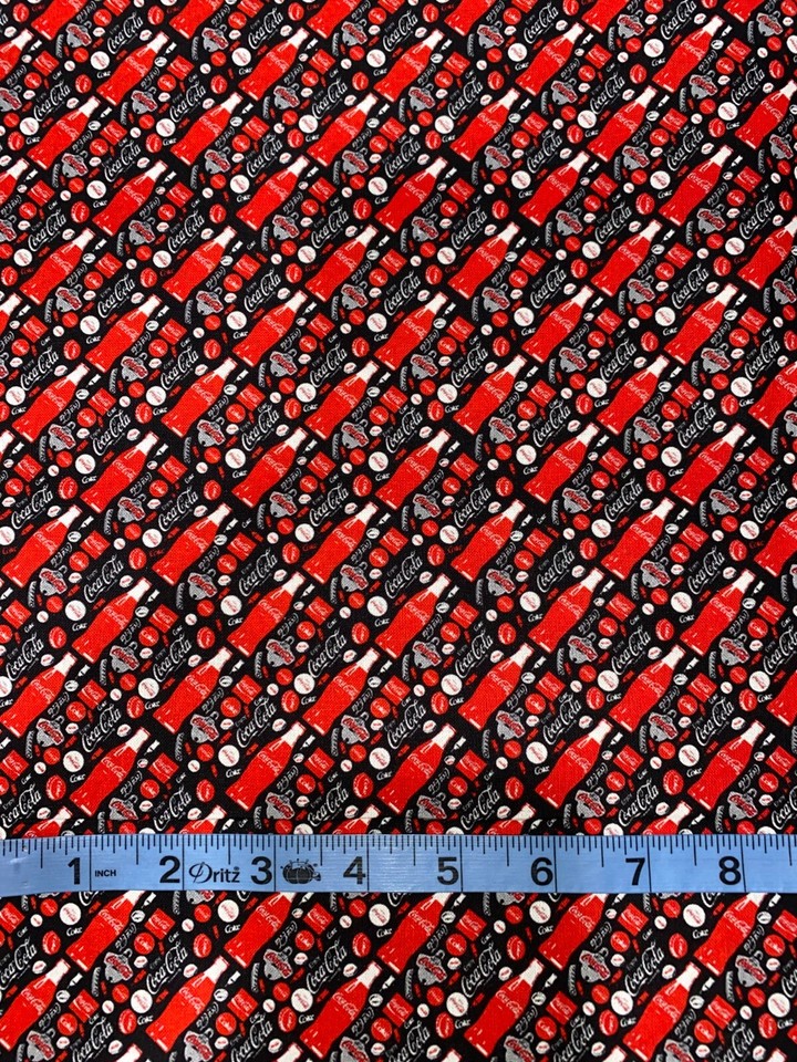 Coke Fabric 100% cotton Fabric by the Yard Coca Cola Fabric | eBay