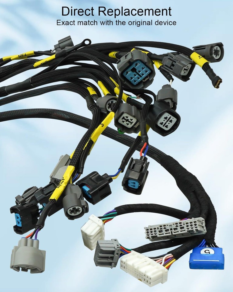 1992-2000 Honda Civic Integra OBD2 D & B-series Tucked Engine Wire ...