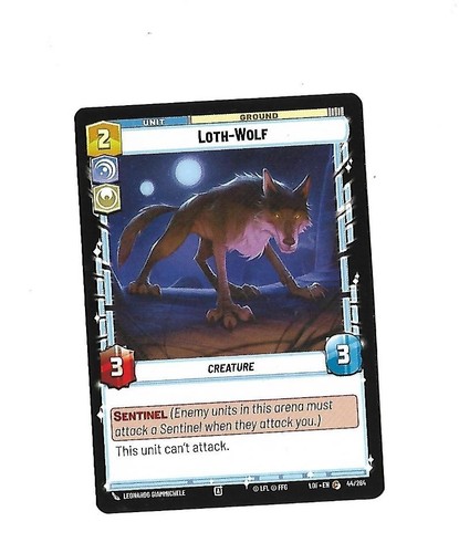 2025 STAR WARS UNLIMITED LEGENDS OF THE FORCE LOTH-WOLF #44 | eBay