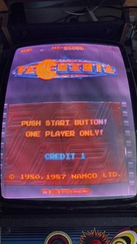 Pac Mania (Pacman) by Namco Jamma arcade board working (sit down ...